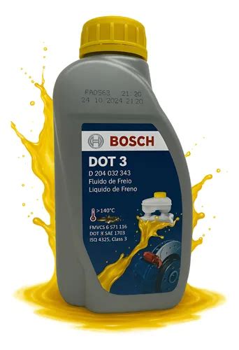 Fluidos Oleo De Freio Dot 3 Original Bosch 500ml Mercadolivre
