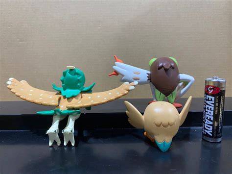 Pokemon Tomy Rowlett Evolution Line Figure Hobbies And Toys Toys