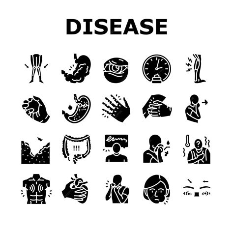 Premium Vector Disease Symptom Health Icons Set Vector Symptom