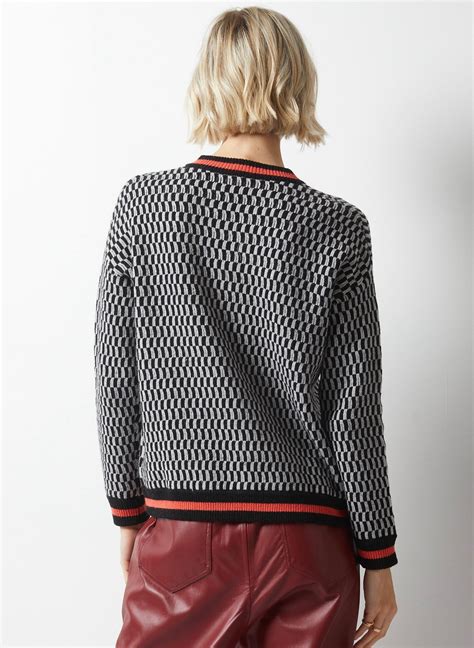 Zaket And Plover Jacquard Bomber Jacket Black Combo The Good Life