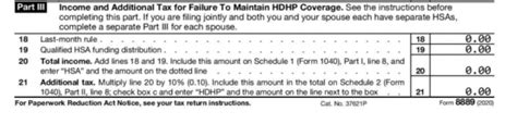 2020 Form 8889 How To And Examples Hsa Edge
