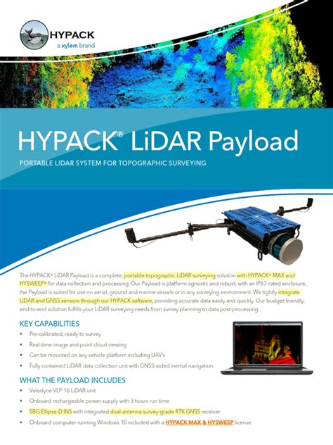 Hypack Lidar Payload Q2 2021 Pdf Lidar Surveying