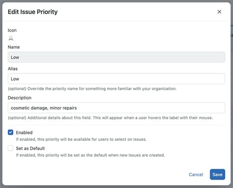 Issue Priority