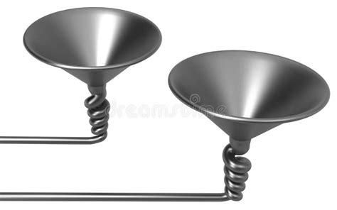 Funnels Spiral Connection Stock Illustration Illustration Of Donation