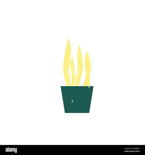 Vector Color Illustration With Naturel Plant Single Object Without