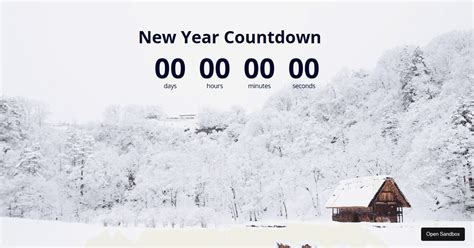 Countdown Timer React Codesandbox