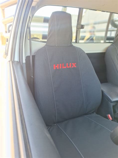 Hilux Highline Seat Covers CamelThorn Canvas