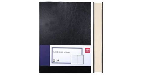 ბლოკნოტი ტყავის ყდით Deli A4 160 ფურცელი · საკანცელარიო