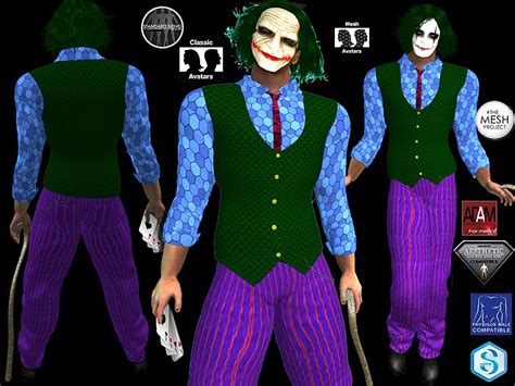 Second Life Marketplace The Crime Clown Bell Aesthetic Gianni Slink Tmp Adam Stand 5