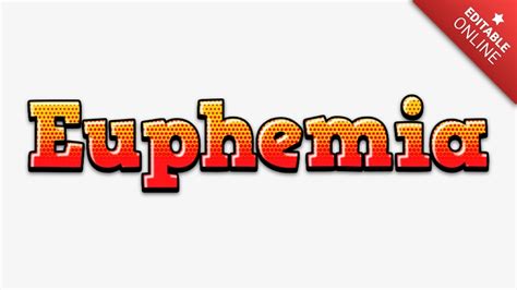 Euphemia Comic Font Text Effect Generator
