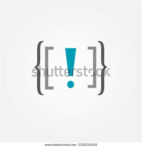 Coding Iconscoding Warning Icon Stock Vector Royalty Free 1320210626