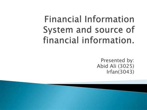 Financial Information System Pptx Home Financing Personal Debt