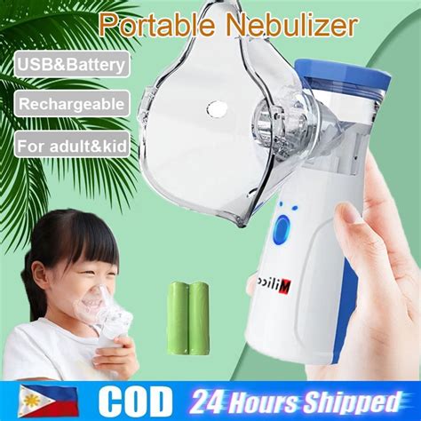 Portable Nebulizer Machine Rechargeable Inhaler Handheld Nebulizer For