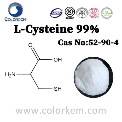 High Quality L Cysteine Manufacturer And Supplier Factory Colorkem