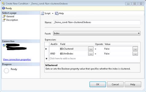 Using Policy Based Management To Check That Sql Server Indexes Are