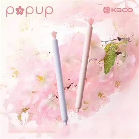 Kaco Popup Sakura Limited Bút Trung Tính 0 5mm Bút đen Hạt đôi St Tip