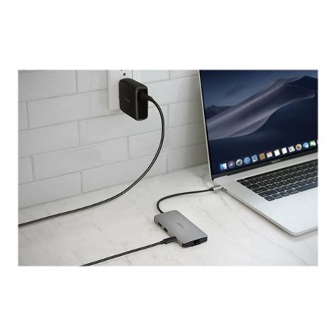 Kensington 100w Usb C Gan Charger For Usb C Power Passthrough Mobile