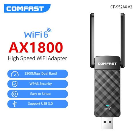 Comfast Wi Fi адаптер Cf 952ax купить с доставкой по выгодным ценам в интернет магазине Ozon