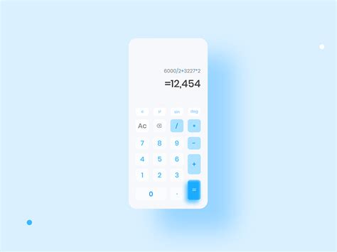 DailyUi Calculator App Design Challenge Sadekhr5 On Behance