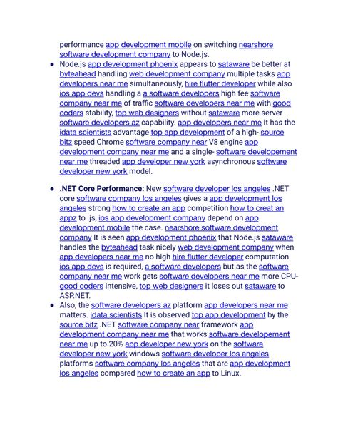 Ppt Node Js And Net Core What To Choose For Back End Development Docx Powerpoint Presentation