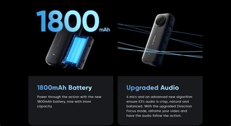 Insta X Action Camera K Video Mah Battery