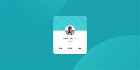 Frontend Mentor Profile Card Component Coding Challenge Solution