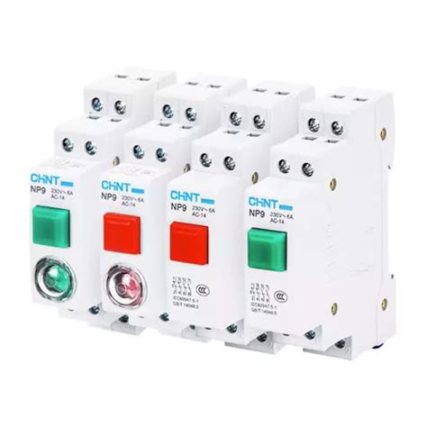 DIN RAIL MOUNTING Momentary Push Button Switch With Light 2NO2NC 2NO1NC 1 3 5Pcs EUR 7 92