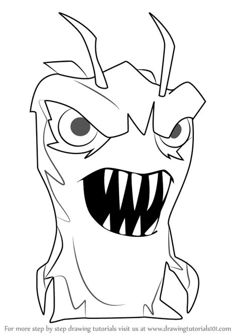 How To Draw Terrarix From Slugterra Slugterra Step By Step DrawingTutorials101 Com