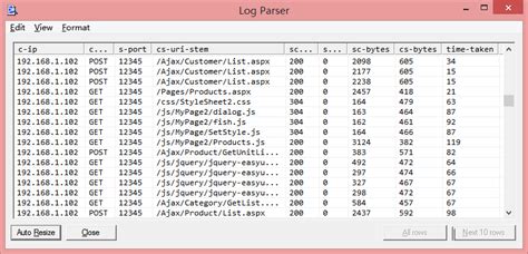 iis log analysis transfer programmer sought