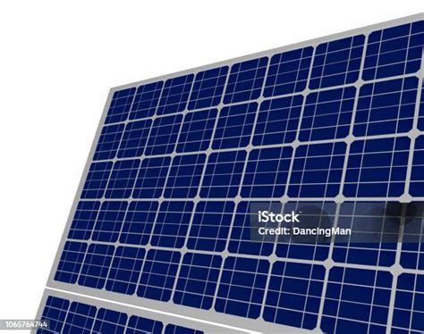 흰색 배경산업 그림 3 차원 일러스트 레이 션에 고립 된 태양 전지 패널 0명에 대한 스톡 사진 및 기타 이미지 0명 공란 깨끗한 Istock