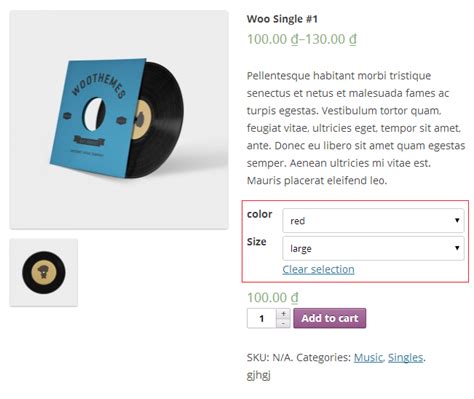 Hướng Dẫn Tạo Variation Product Trong Woocommerce Hoàng Web