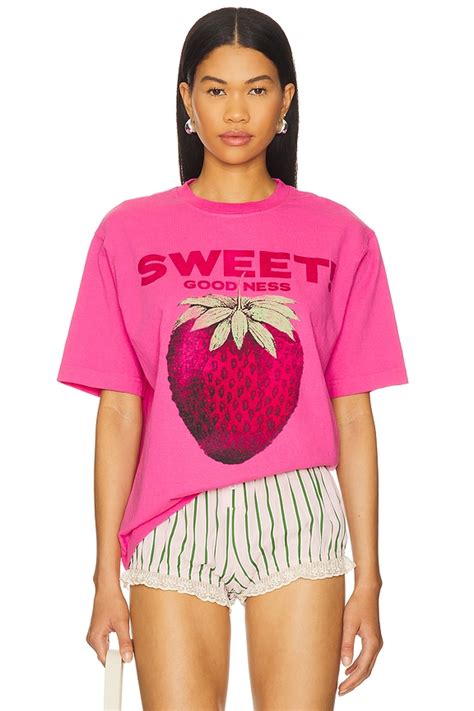 Free People Harvest Vintage Wash Tee In Strawberry Revolve
