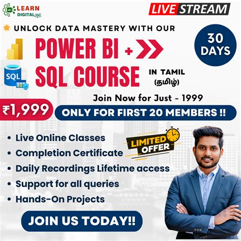 unlock your power bi sql expertise for just ₹1999