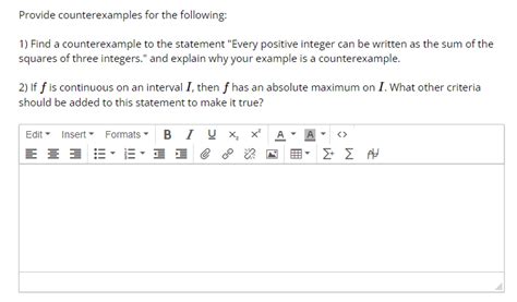 Solved Provide Counterexamples For The Following 1 Find A