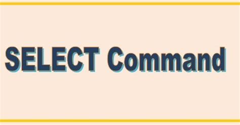 SQL SELECT Statement | DQL Command