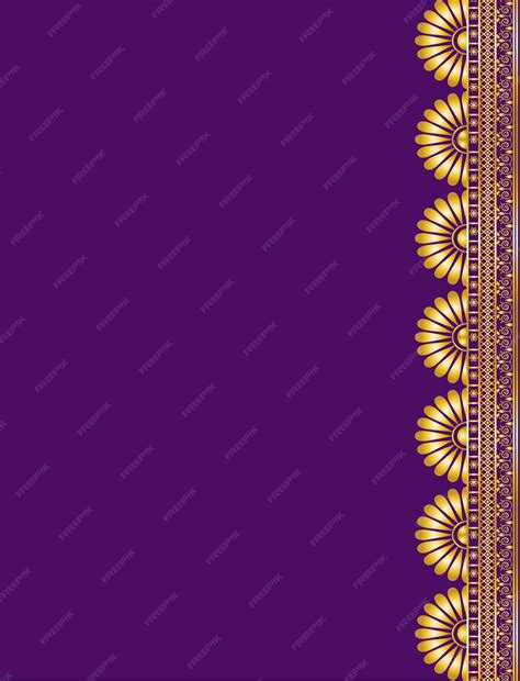 Premium Vector Golden Floral Ornament Border Frame Design Vector On