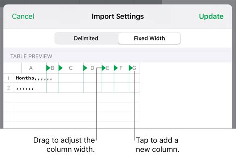 import an excel or text file into numbers on ipad apple support