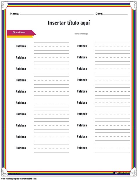 Crear Hojas De Trabajo De Palabras Compuestas