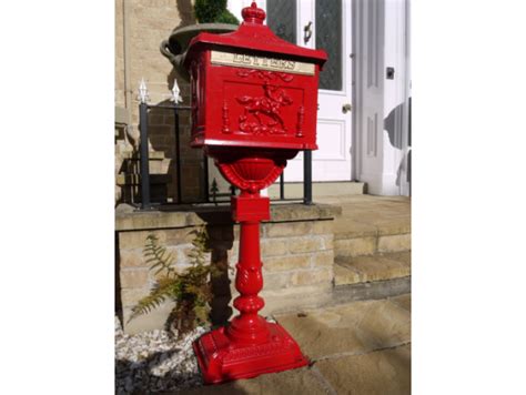 Aluminium Red Post Box Obrien