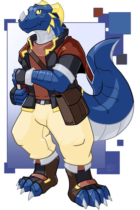 Blue Dude With Book — Weasyl