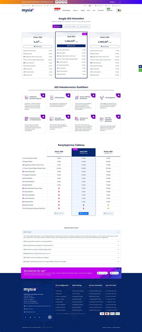 Mysia Plus Wisecp Teması Alan Adı Hosting Web