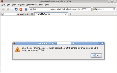 Phpmyadmin 263 Pl1 Cross Site Scripting Full Path Php Webapps
