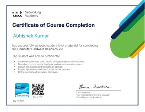 Abhishek Dixit On Linkedin Acquired A Certification Computer Hardware