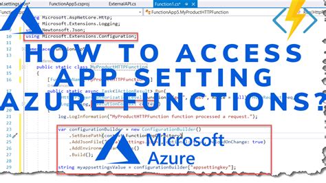 How To Access App Setting Azure Functions Azure Lessons