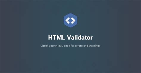 Html Validator Check And Validate Html Code Online