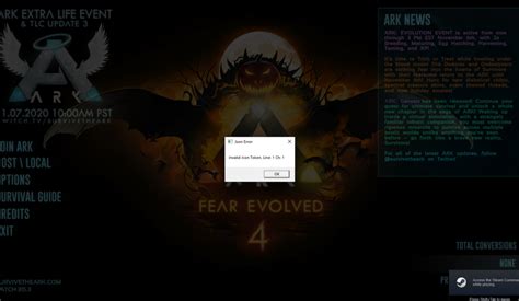game crashes on bootup json error r playark