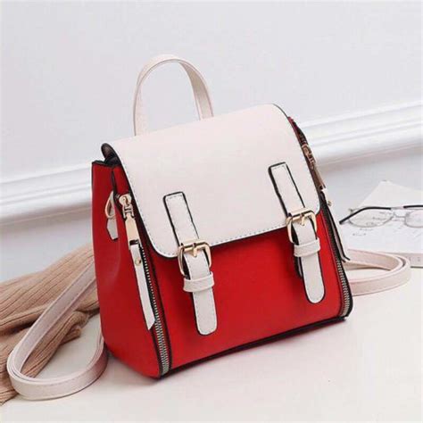 Jual Jtf Redwhite Tas Ransel Wanita Stylish Kekinian Import Grosirimpor Com