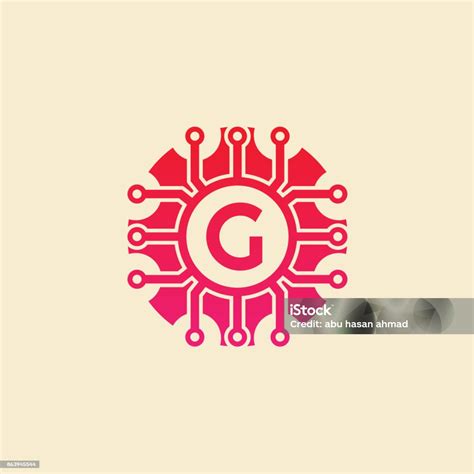 기술 초기 편지 G 아이콘 디자인 개념에 대한 스톡 벡터 아트 및 기타 이미지 개념 개념과 주제 공장 산업 건물 Istock