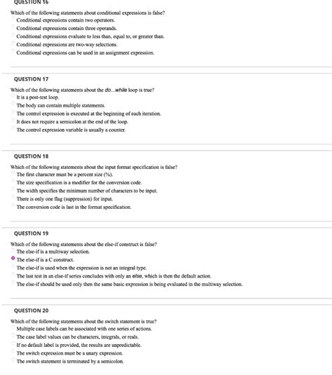solved question 16 which of the following statements about