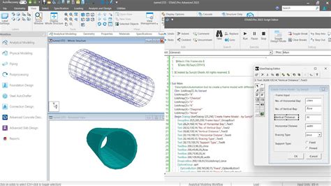 Automation For Modelling In Staad P2 Generation Of Structural Modeladdedit Section